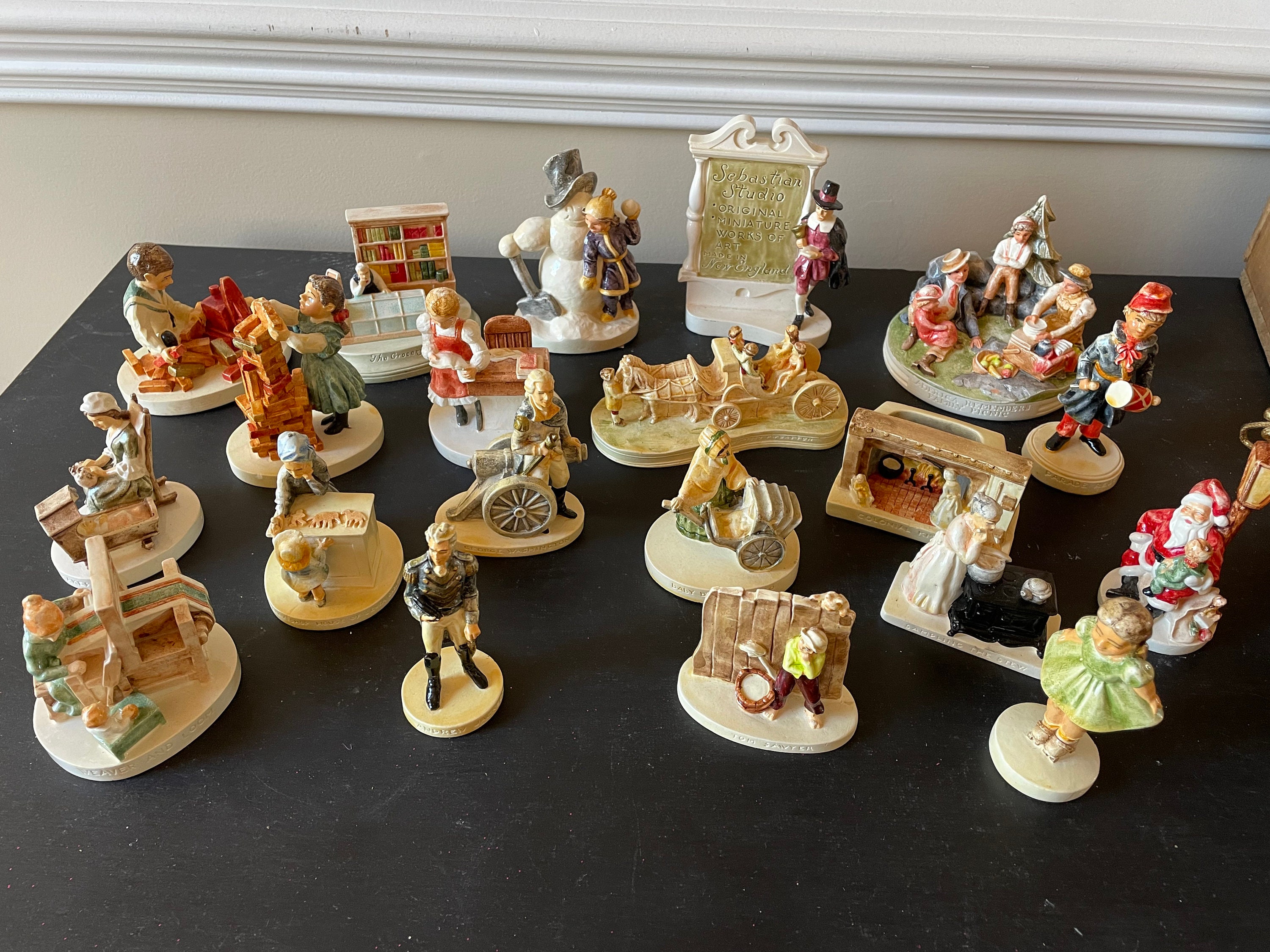 Lot of 20 Hand Crafted Sebastian Miniature Collectible Figurines - Etsy