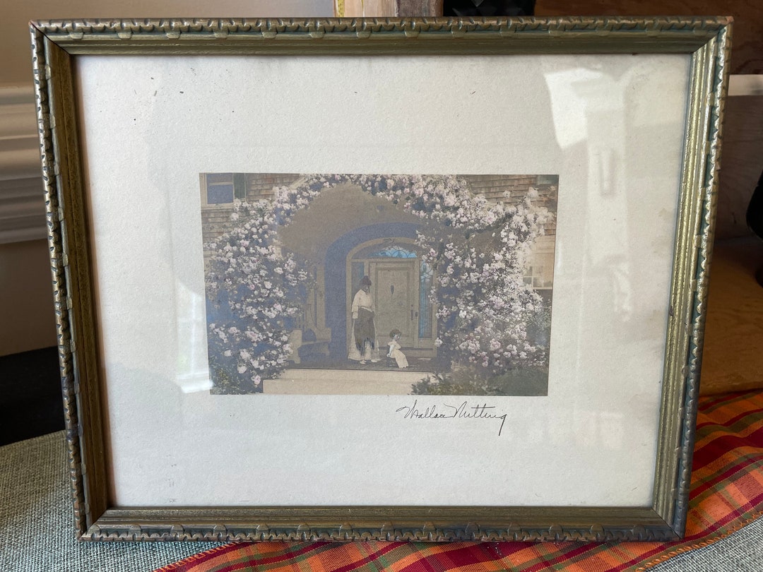 Rare Wallace Nutting Hand Colored Photo Framed and Signed - Etsy