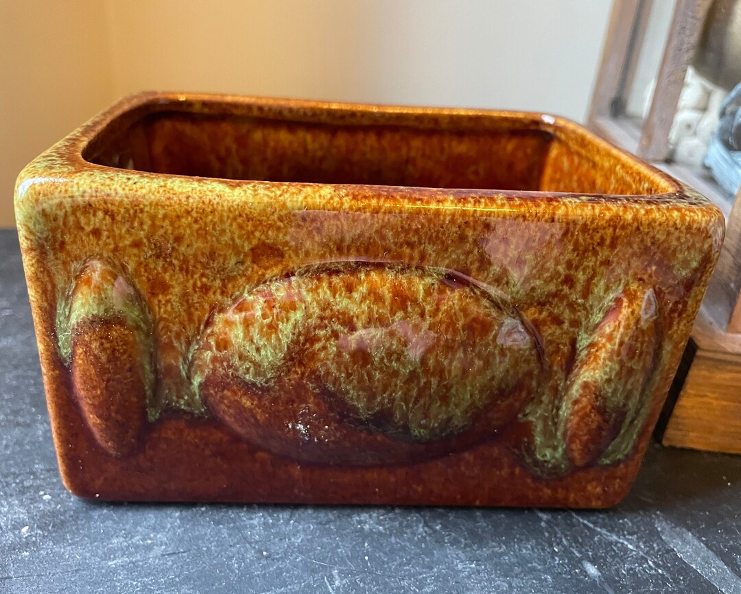 Haeger Planter Brown and Green - Etsy