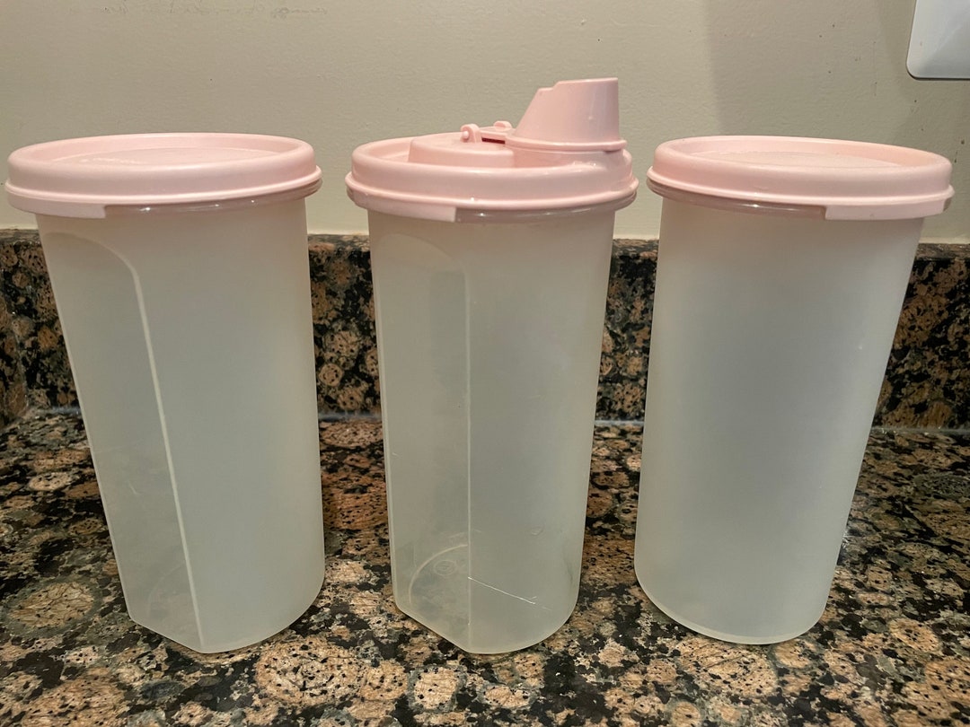 Set of 3 Tupperware Modular Mates Round Containers 22 Oz in Sheer With ...