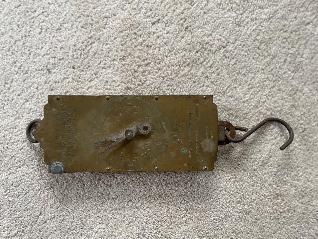 Chatillon's Improved Circular Spring Milk Scale 60 Lb Balance Milk ...