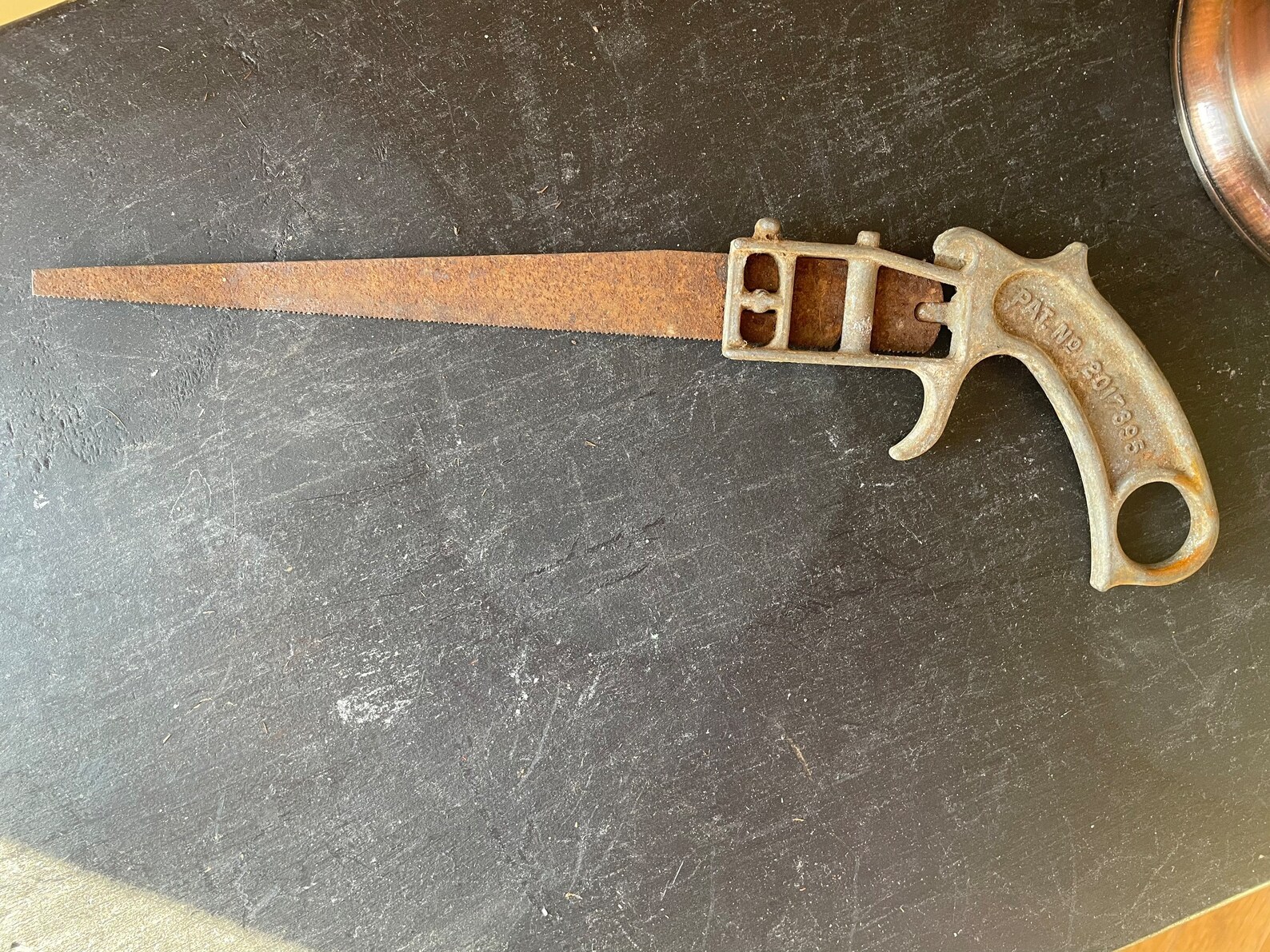 Vintage Allway Keyhole Pistol Pull Handsaw, Patent 2017895 Made by ...