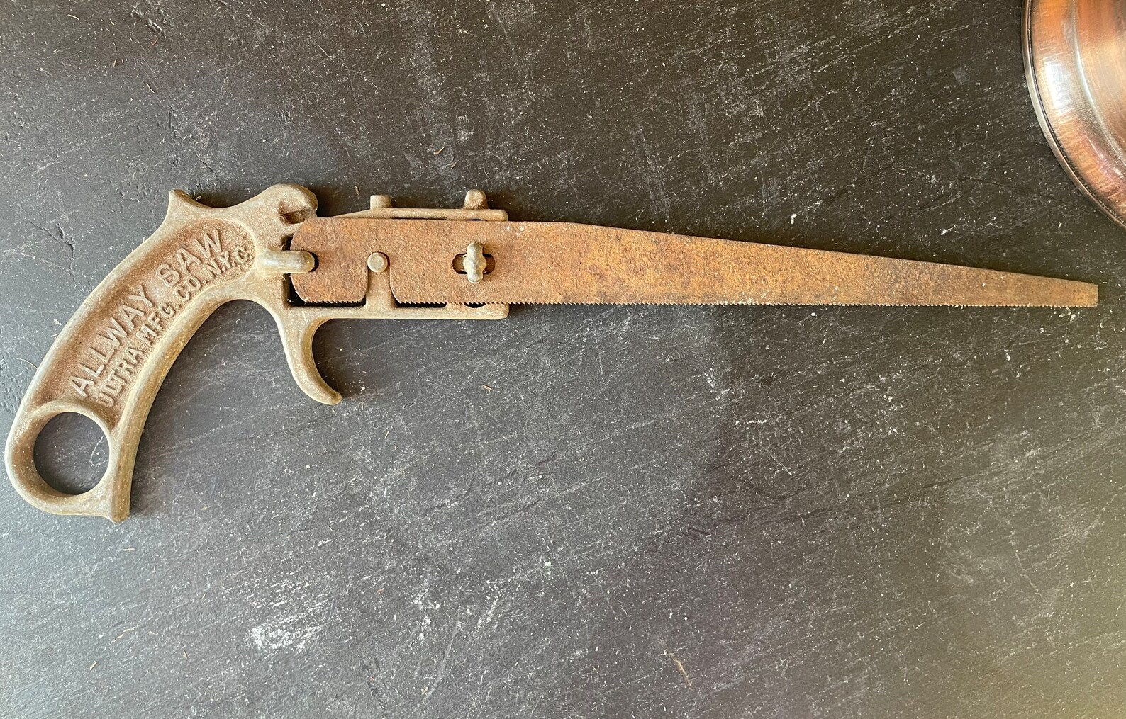 Vintage Allway Keyhole Pistol Pull Handsaw, Patent 2017895 Made by ...