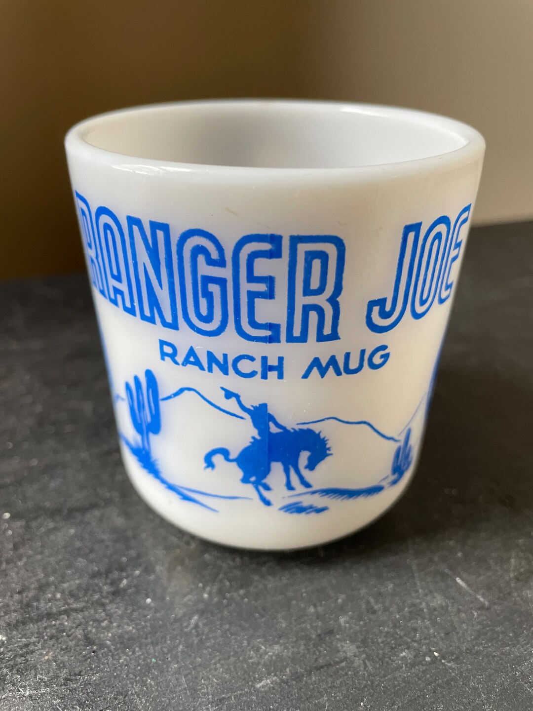 Vintage Ranger Joe Mini Glass Mug Hazel Atlas Cowboy Cup - Etsy