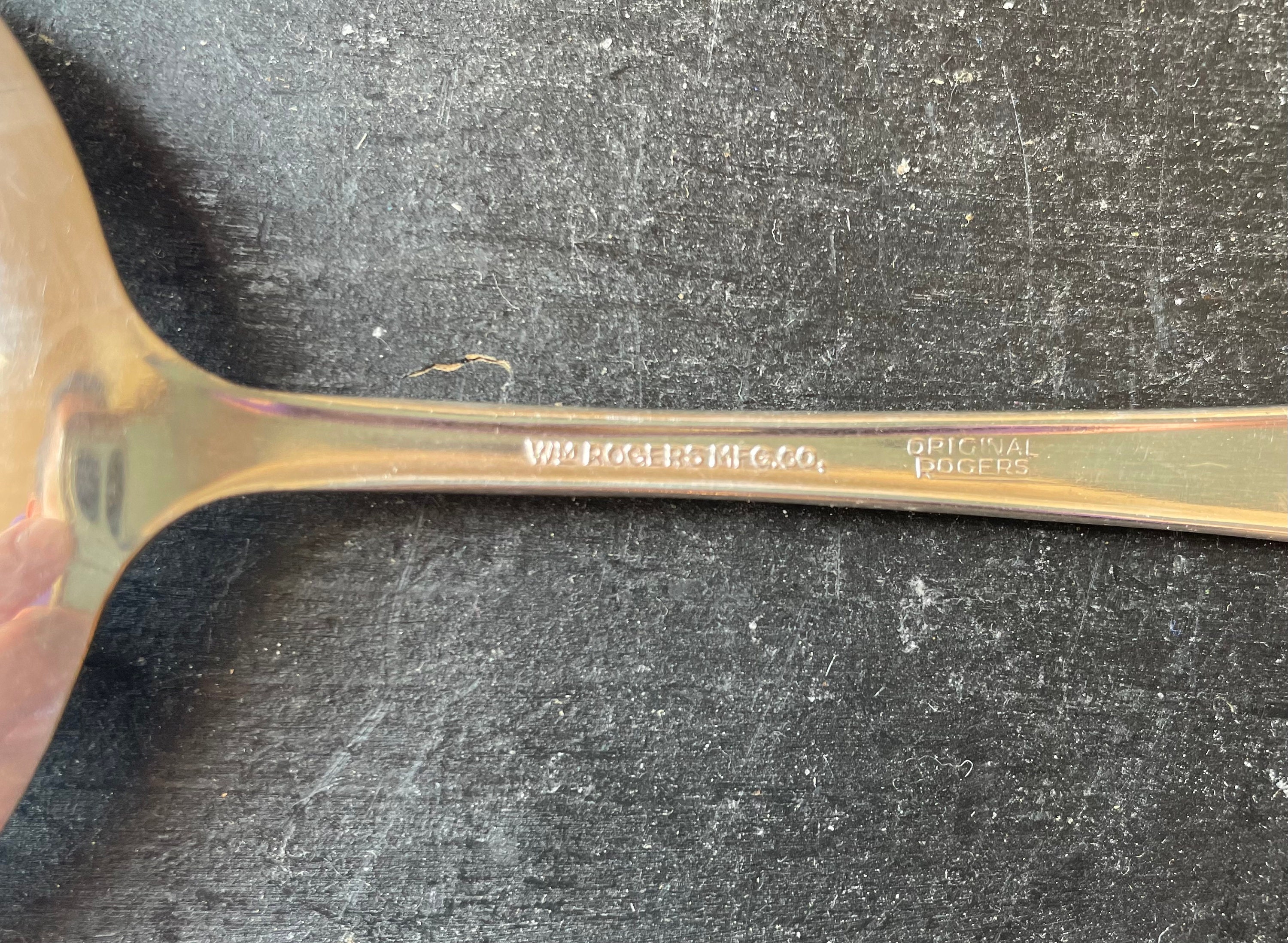 WM Rogers Silver Plated Relish Spoon - Etsy