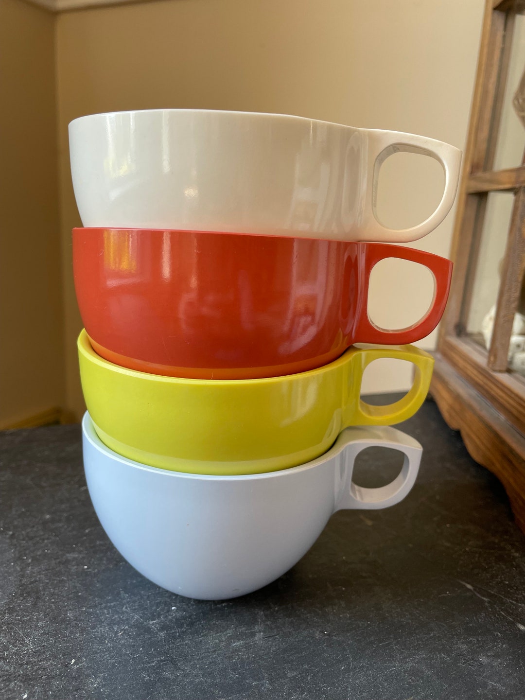 Four Midcentury Melmac Watertown Lifetime Ware Cups Coffee Tea - Etsy