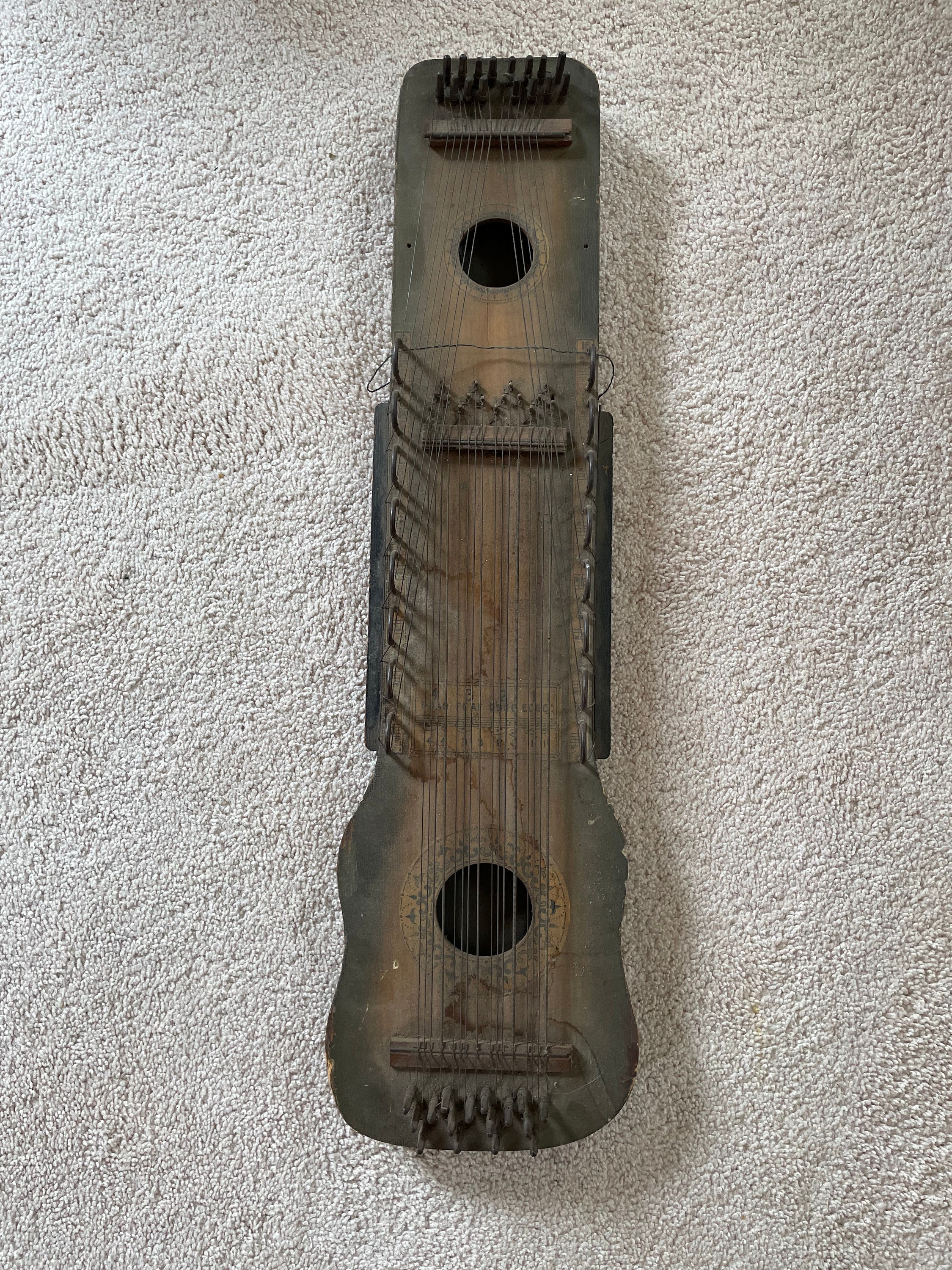 Antique Primitive Ukelin Ukulele Violin String Musical Instrument Folk ...