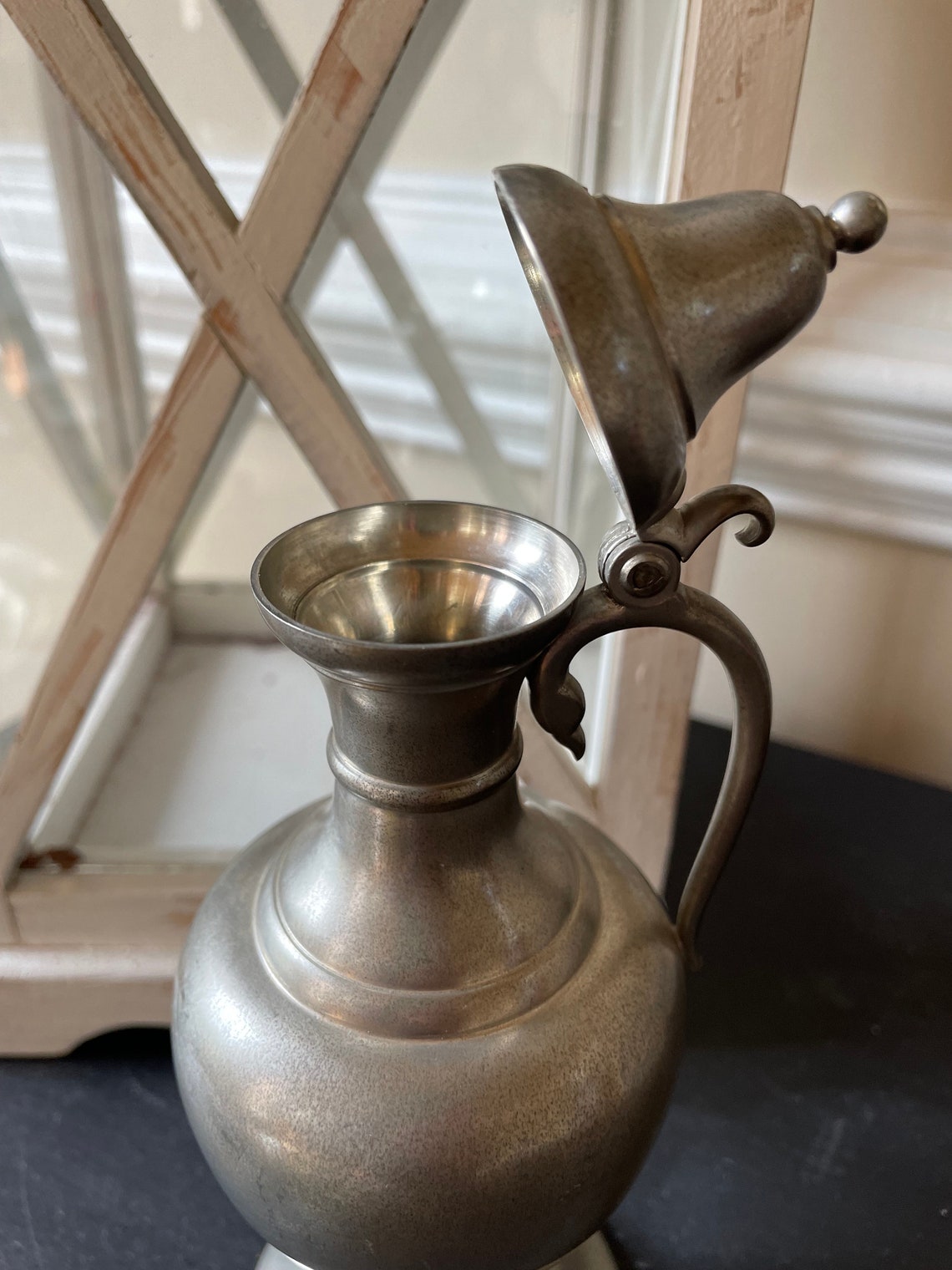 Vintage Royal Holland Pewter Pitcher With Hinged Lid - Etsy