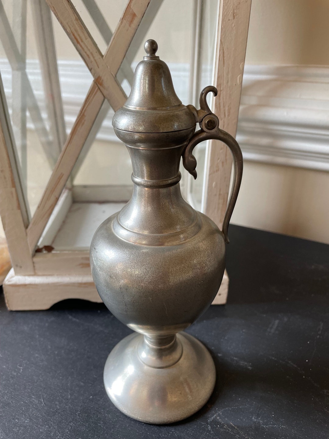 Vintage Royal Holland Pewter Pitcher With Hinged Lid - Etsy