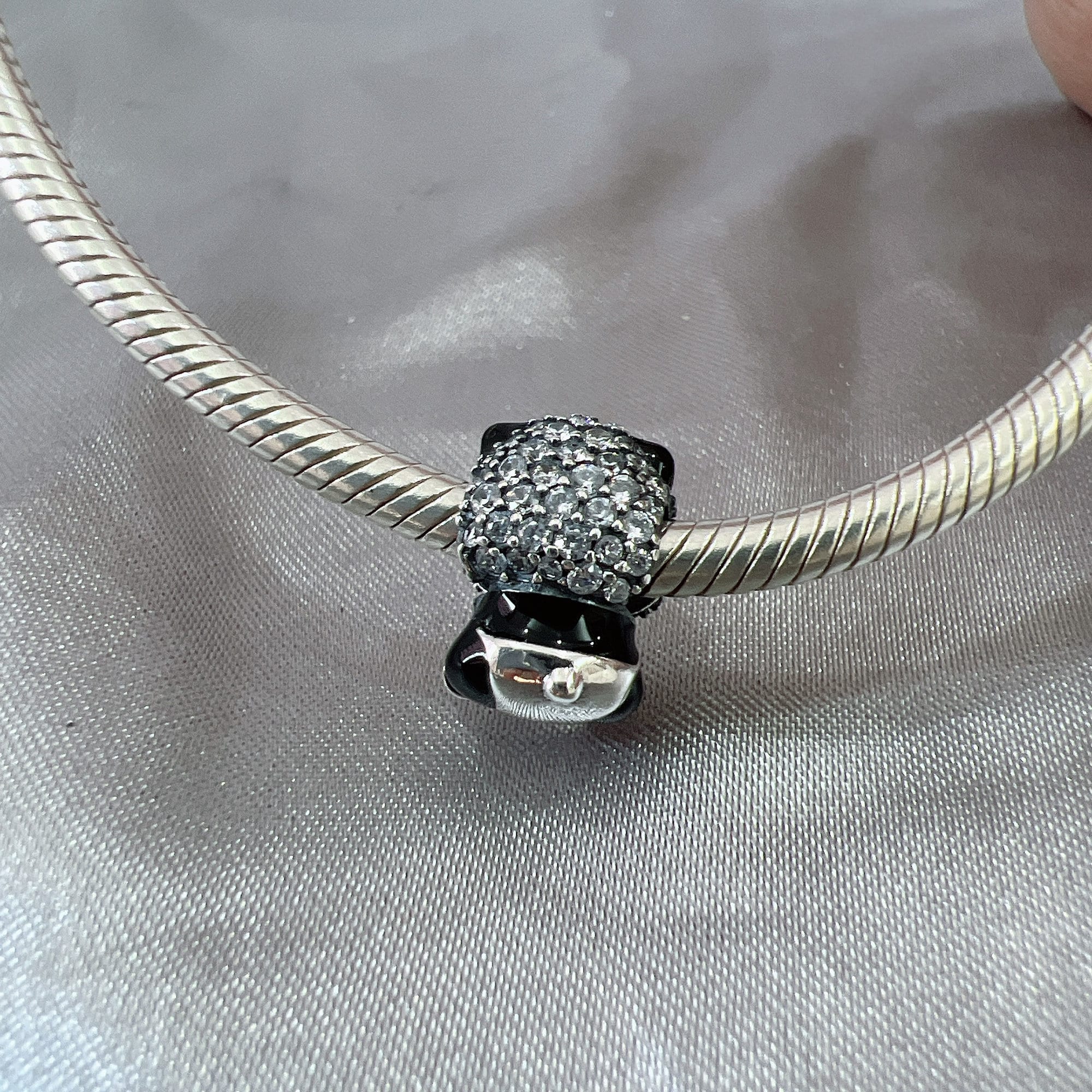 Sparkling Cute Panda Charm, Charms for Bracelet, Girl Dangle Charm ...