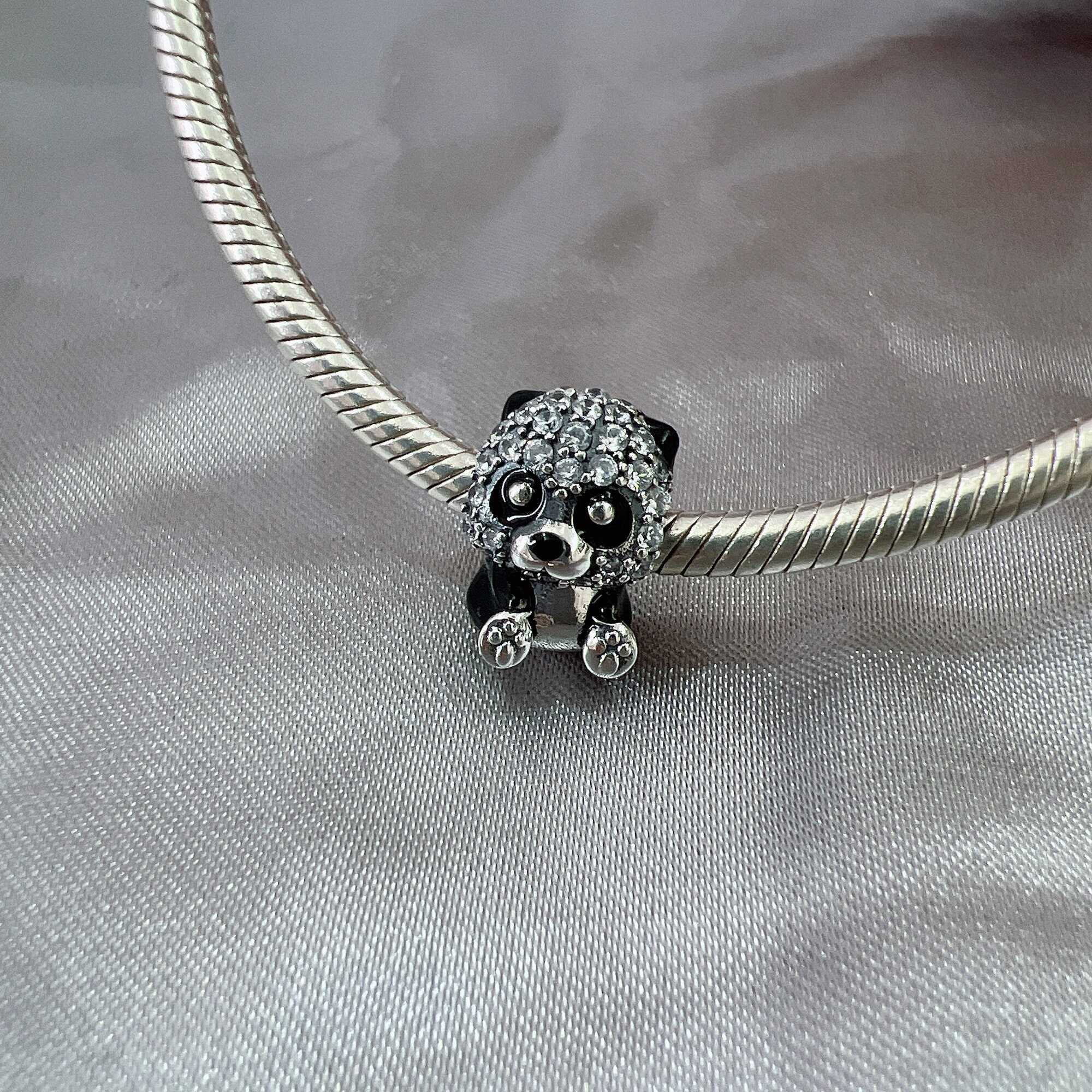 Sparkling Cute Panda Charm, Charms for Bracelet, Girl Dangle Charm, Patronus Charm, Best Gifts ...