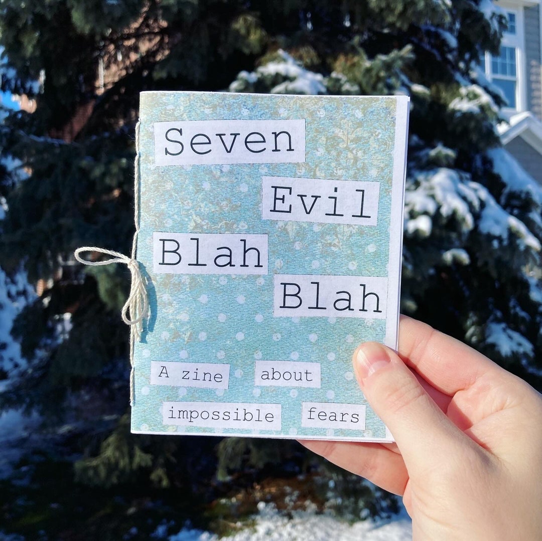Seven Evil Blah Blah zine W/writing and Art - Etsy