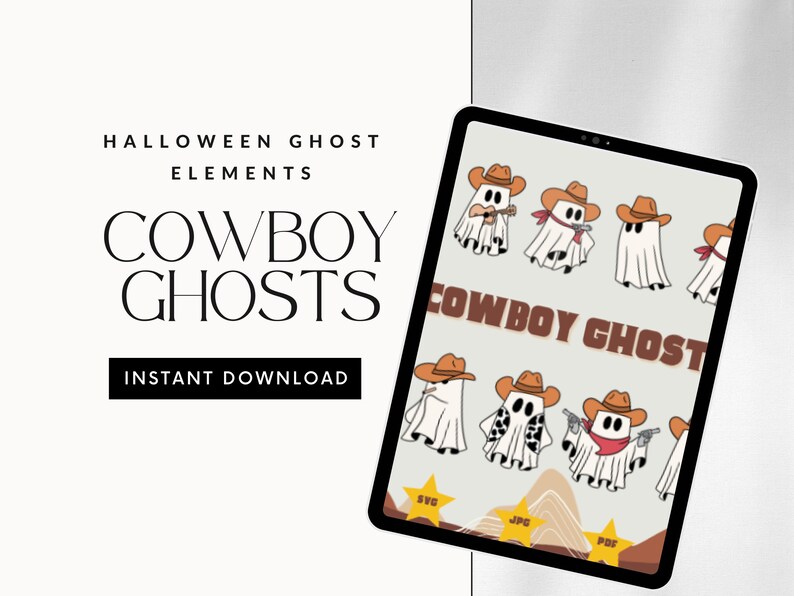 Halloween Ghost Png Cowboy Ghost Svg Digital Art Little Ghost Halloween ...