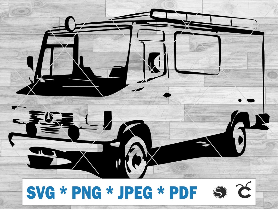 Retro Mercedes-Benz Van Sprinter Van svg png pdf jpg | Etsy