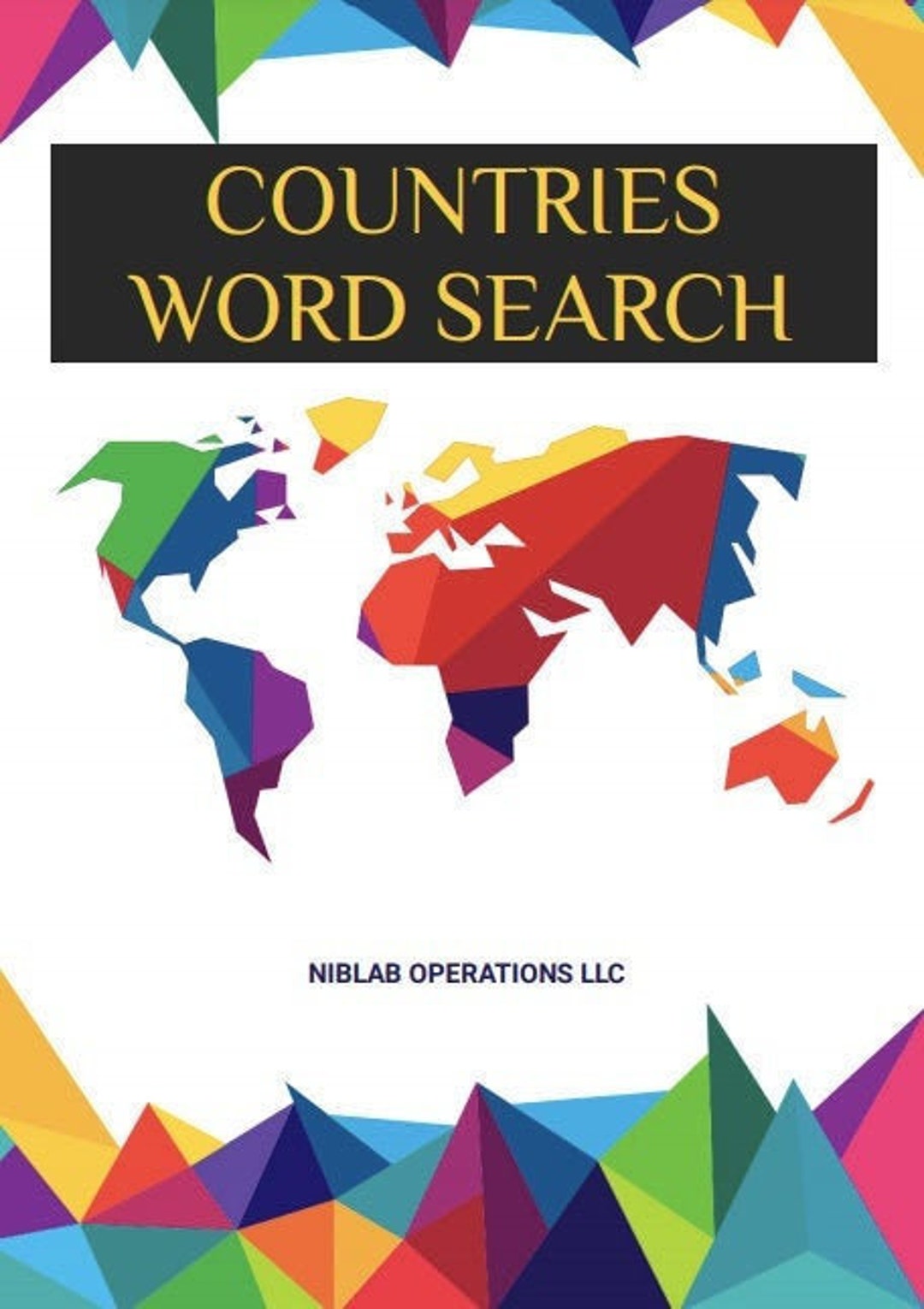 Countries Word Search, Games, Puzzles Printables, PDF & PNG, Over 180 ...