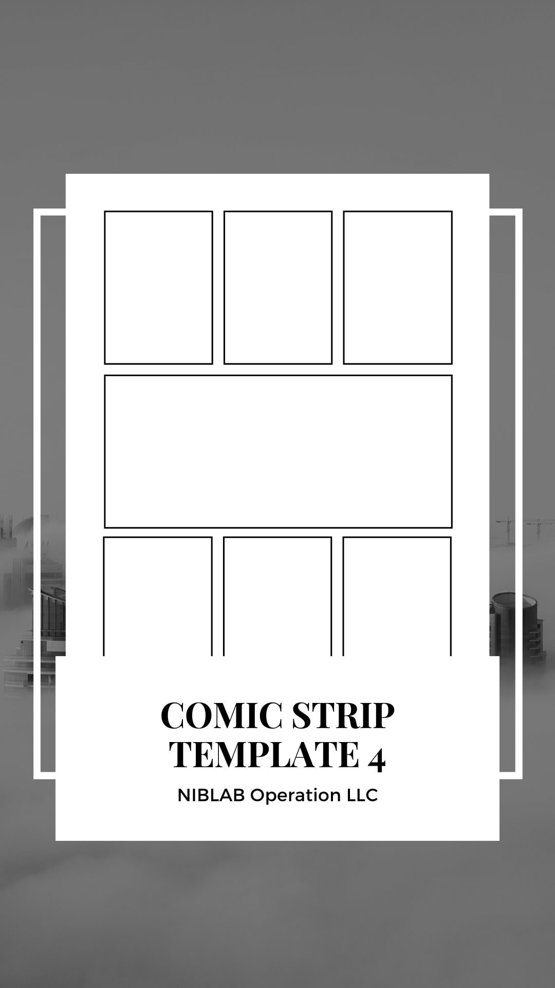 Comic Strip Template, #4, Template for Comic Strip, Printable, PDF ...