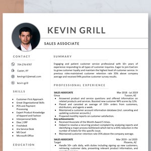 Creative Modern Resume Template Word & Mac Pages, Professional Resume ...