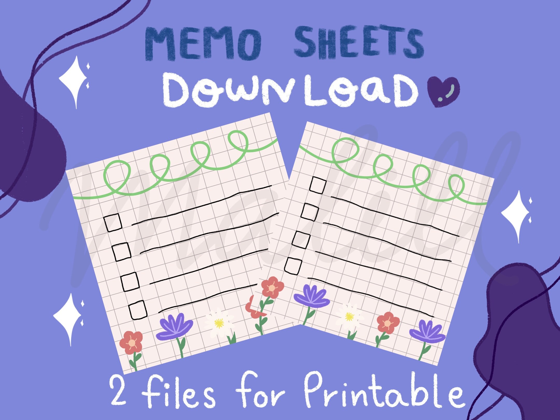 Check List Note Printable Square Memo Sheets Bujo - Etsy UK