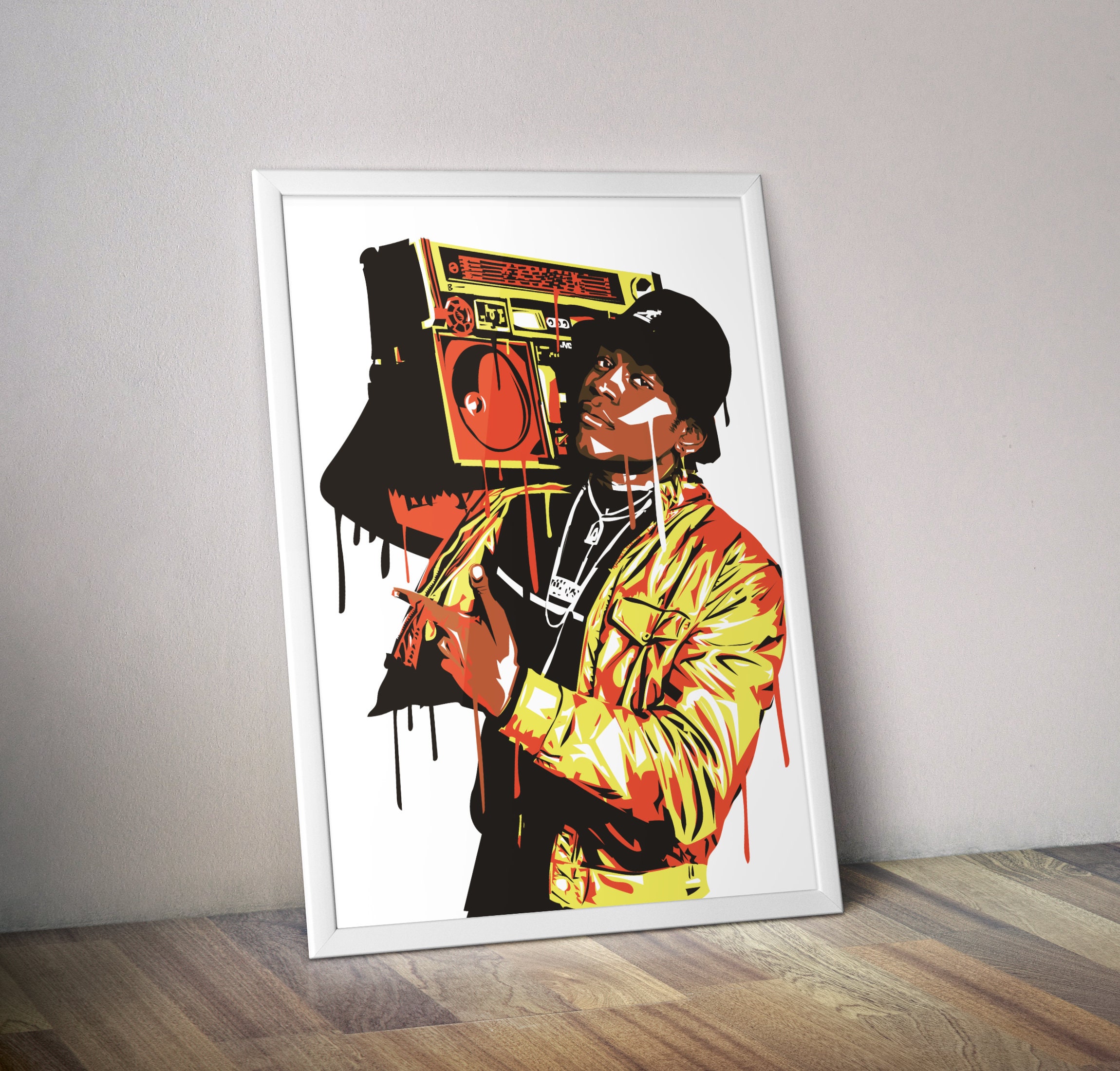 Raekwon Hip Hop Graphic Design A4 Print A3 Print Digital Art by ...