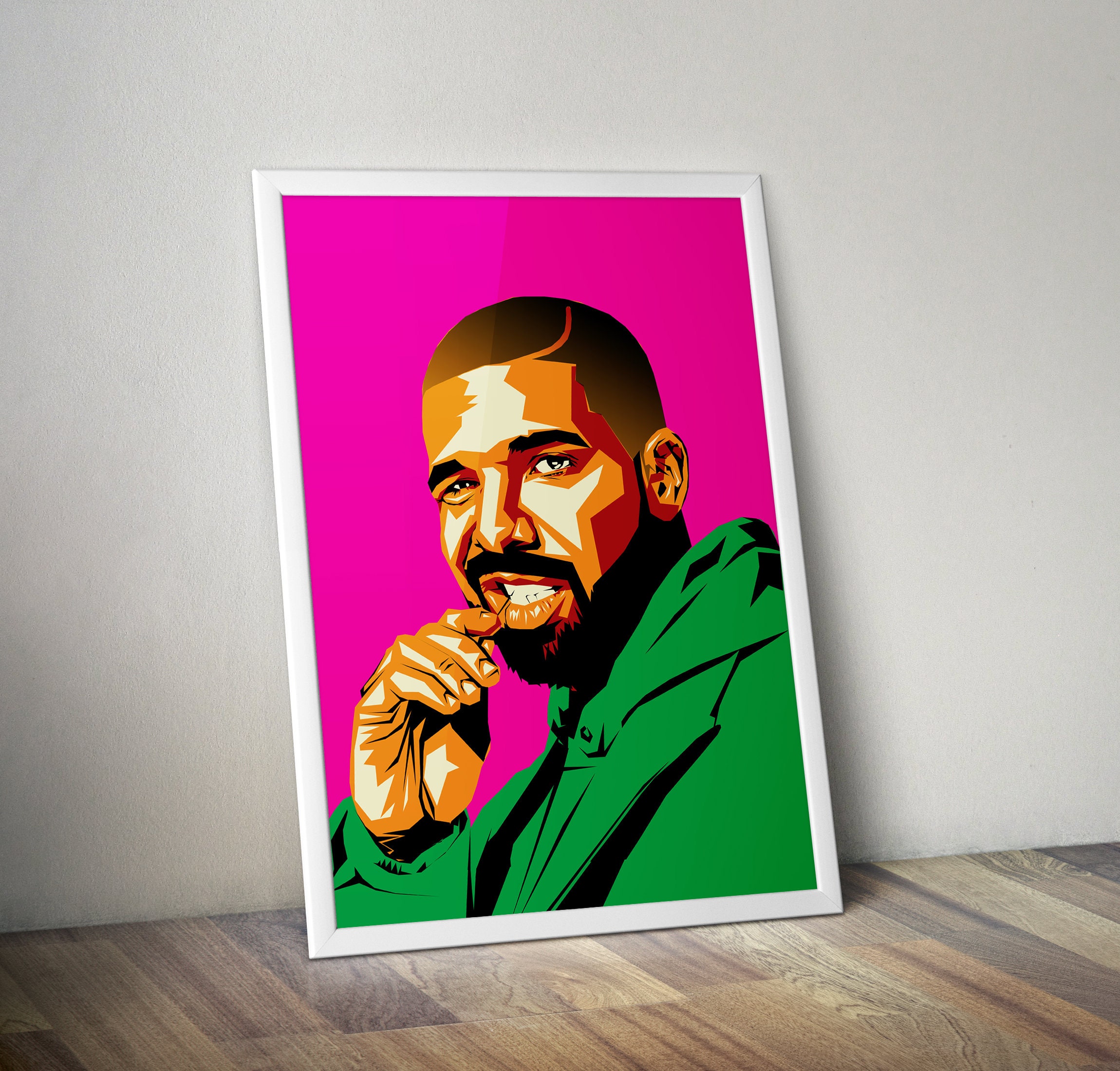 Drake Hip Hop Graphic Design A4 Print A3 Print Digital Art by | Etsy