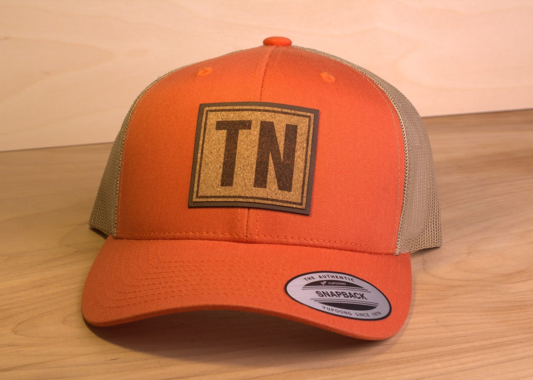 TN Baseball Cap, Trucker Style Hat, Structured Leather Patch Hat ...