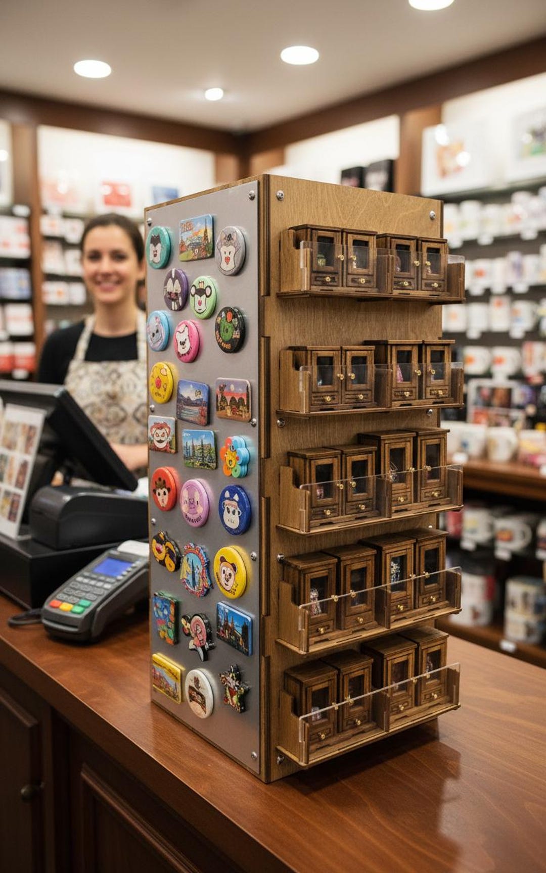5-tier XL Rotating Quality Retail Product Display, Magnets, Jewelry ...