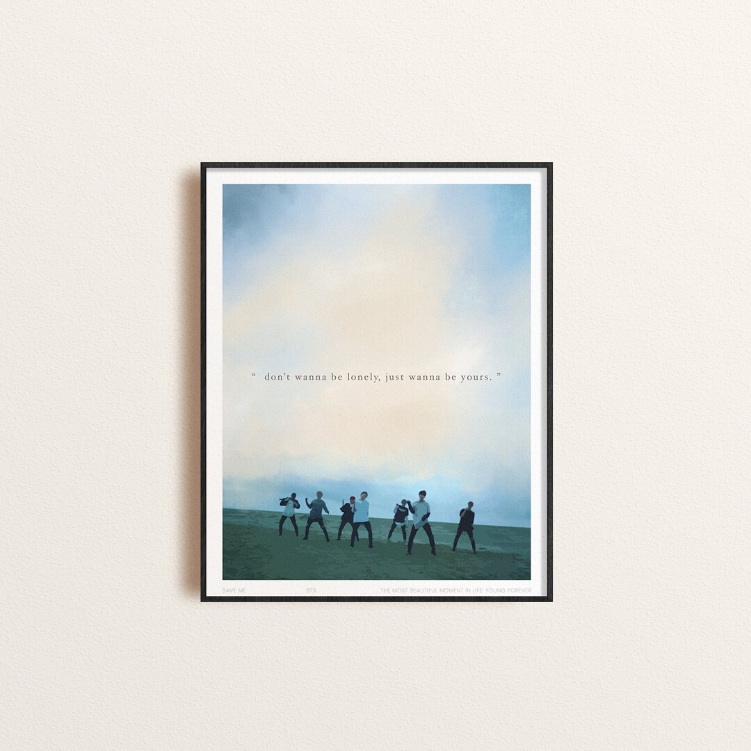 BTS Save Me Illustrated Print unframed - Etsy