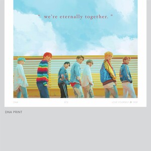 BTS DNA Illustrated Print unframed - Etsy
