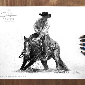 Custom Horse Graphite Portraits, Equine Pencil Portrait Art, Horse ...
