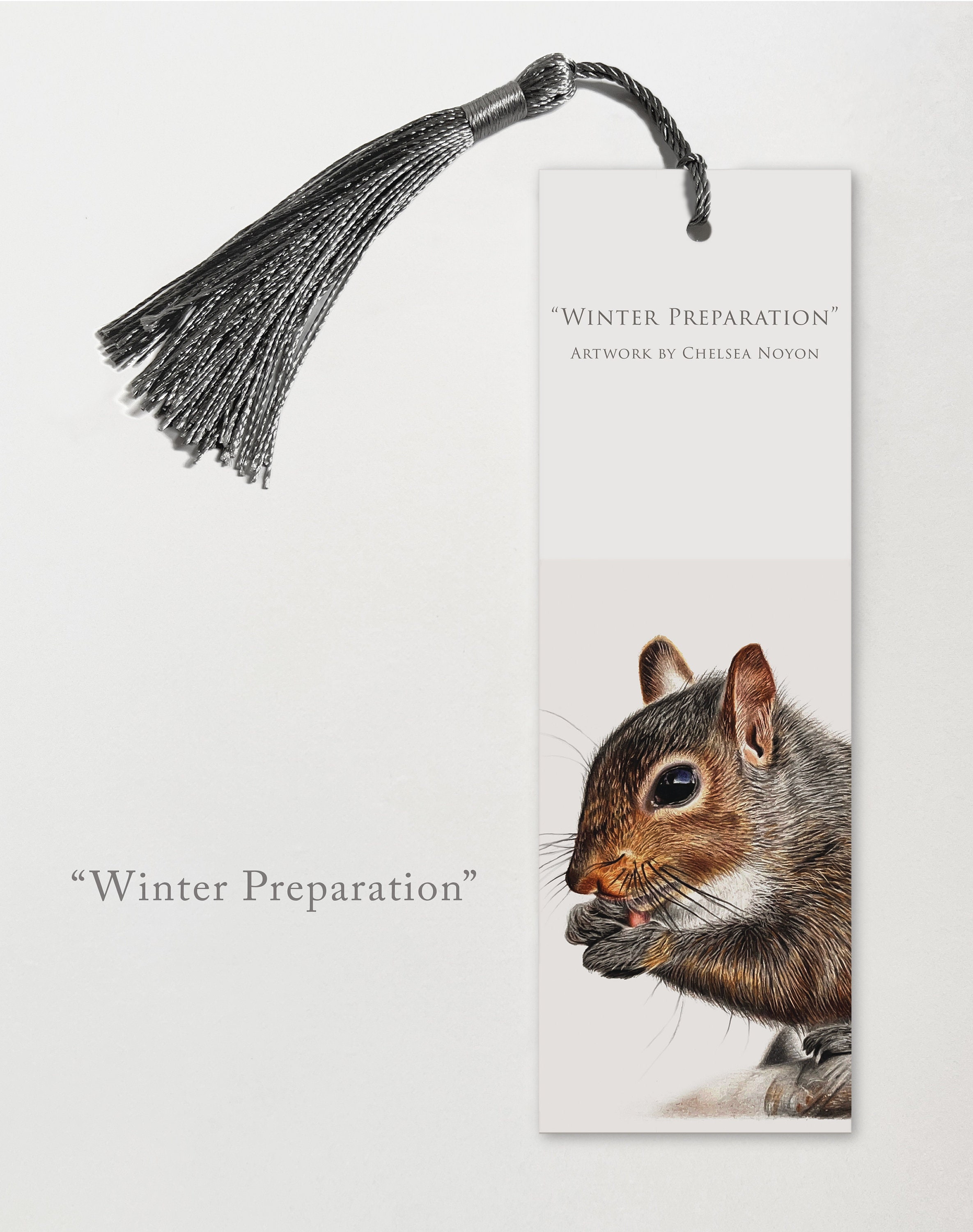 Wildlife Bookmarks of Original Pencil Drawings Squirrel Art - Etsy