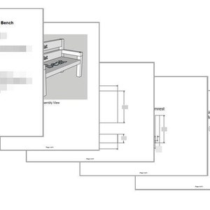 Squirrel Park Bench Plans / Blueprints / Instructions - Etsy
