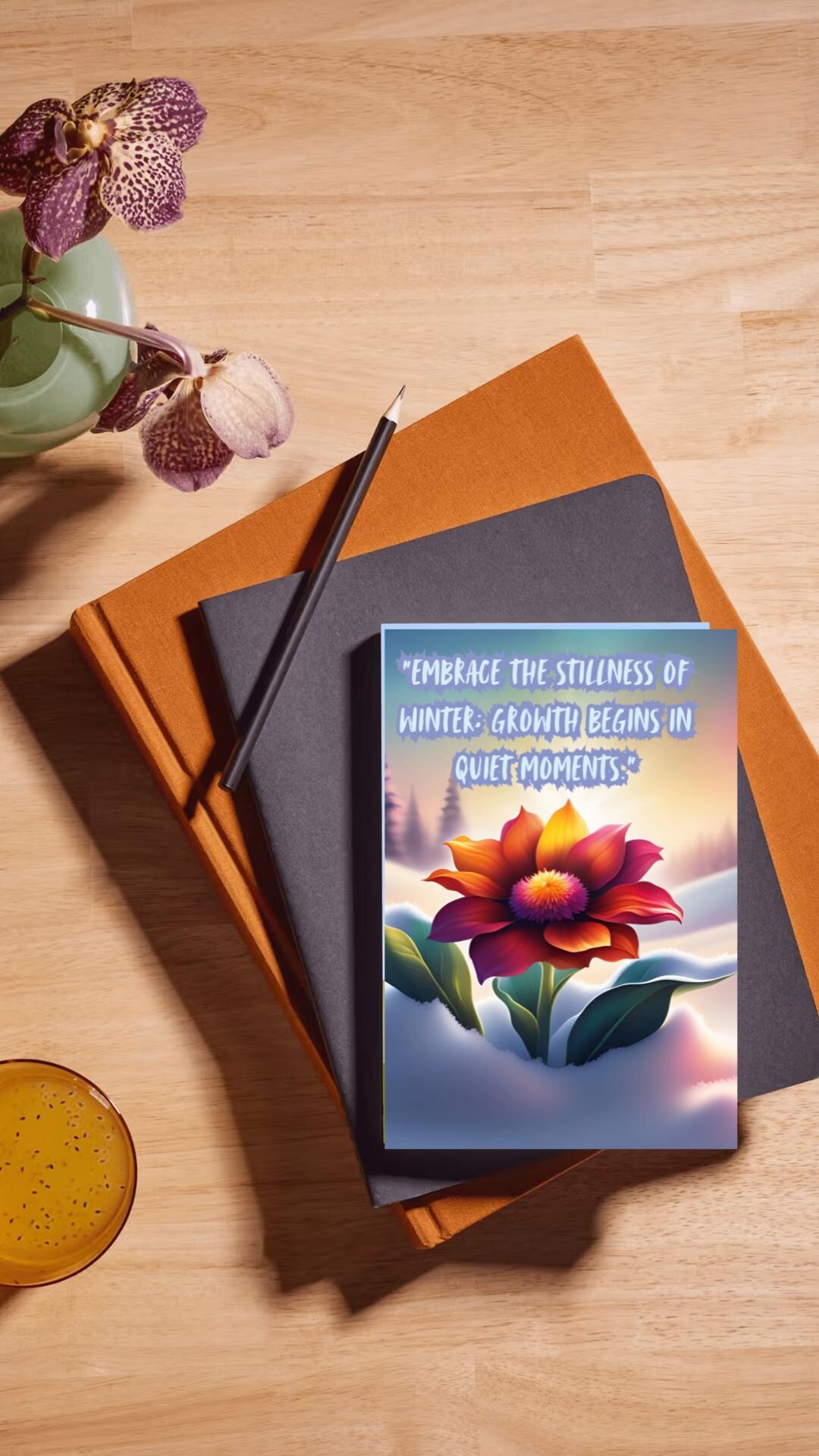Growth in Winter | Motivational Wall Art for Home and Office ...