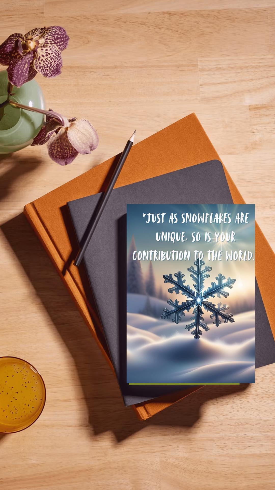 Unique Snowflake Motivational Wall Art for Home and Office ...