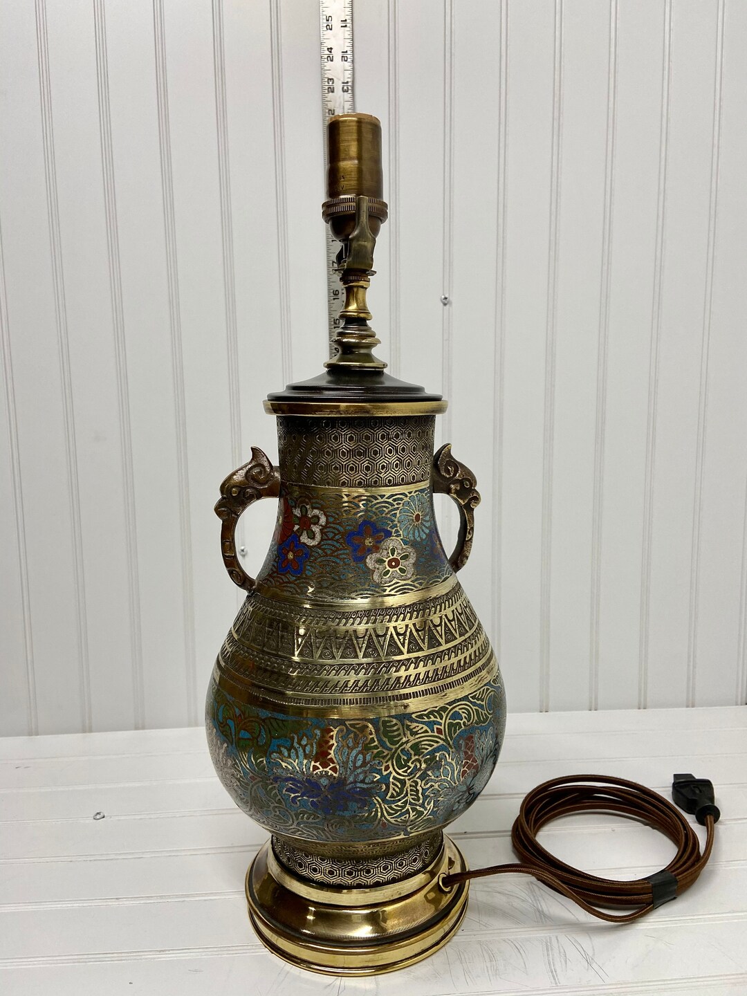 Intricate Champleve TABLE LAMP - Etsy