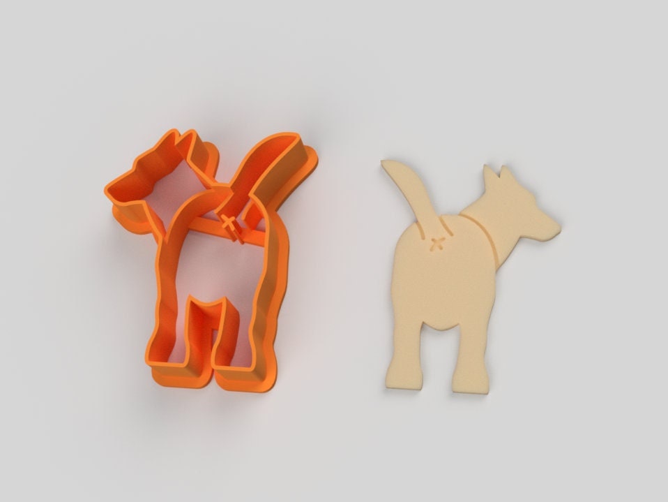 Cookie Cutter STL File - Husky Butt Design 7 Size Variation - Etsy