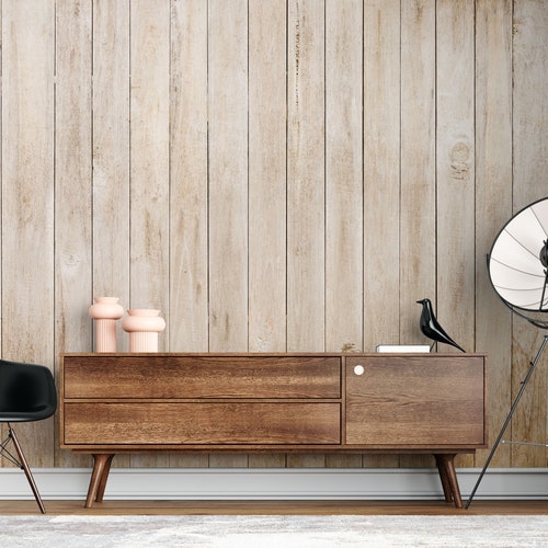 Wood Panel Wallpaper Removable Wallpaper Peel and Stick - Etsy