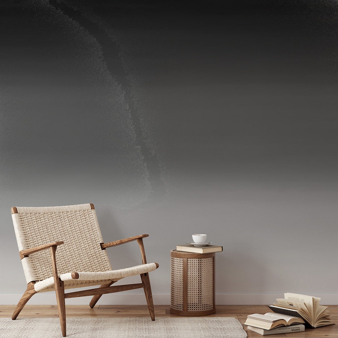 Charcoal Ombre Gradient Wallpaper - Modern Charcoal Wallpaper Mural ...