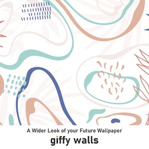 Pastel Abstract Organic Design With Flowing Lines and Minimalist ...