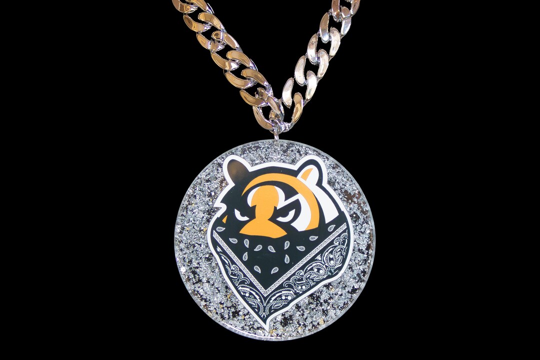 Custom Logo Medallion Necklace: Chunky Gold Bling Chain, Personalized ...