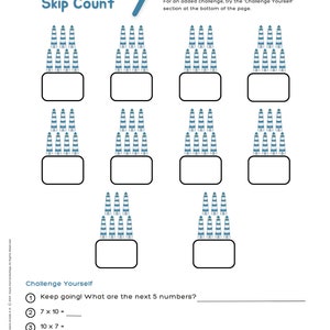 Skip Counting Math Worksheets Digital PDF Download Early Math Education ...