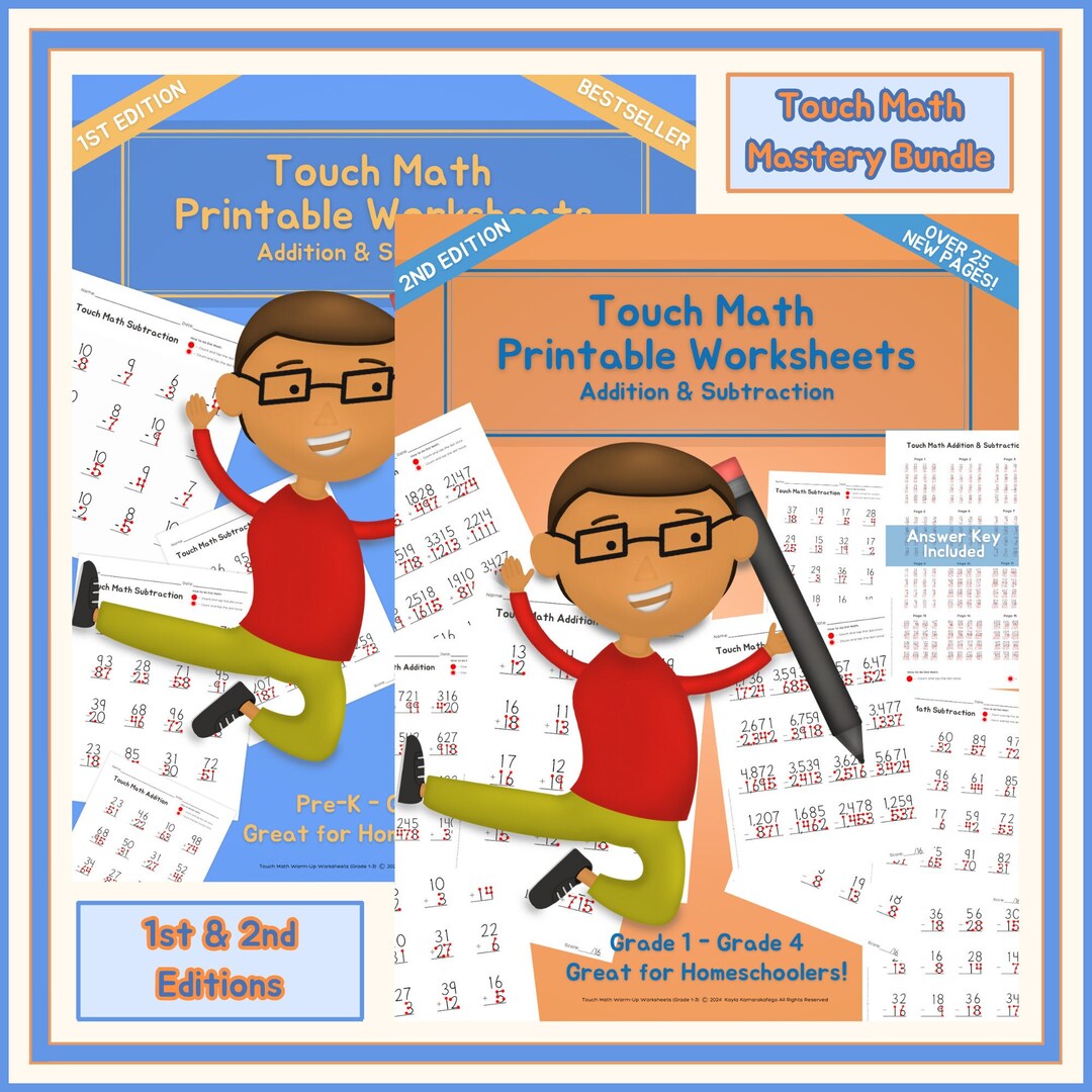 Touch Math Collection for Pre-k to Grade 4: 1st & 2nd Editions Digital ...