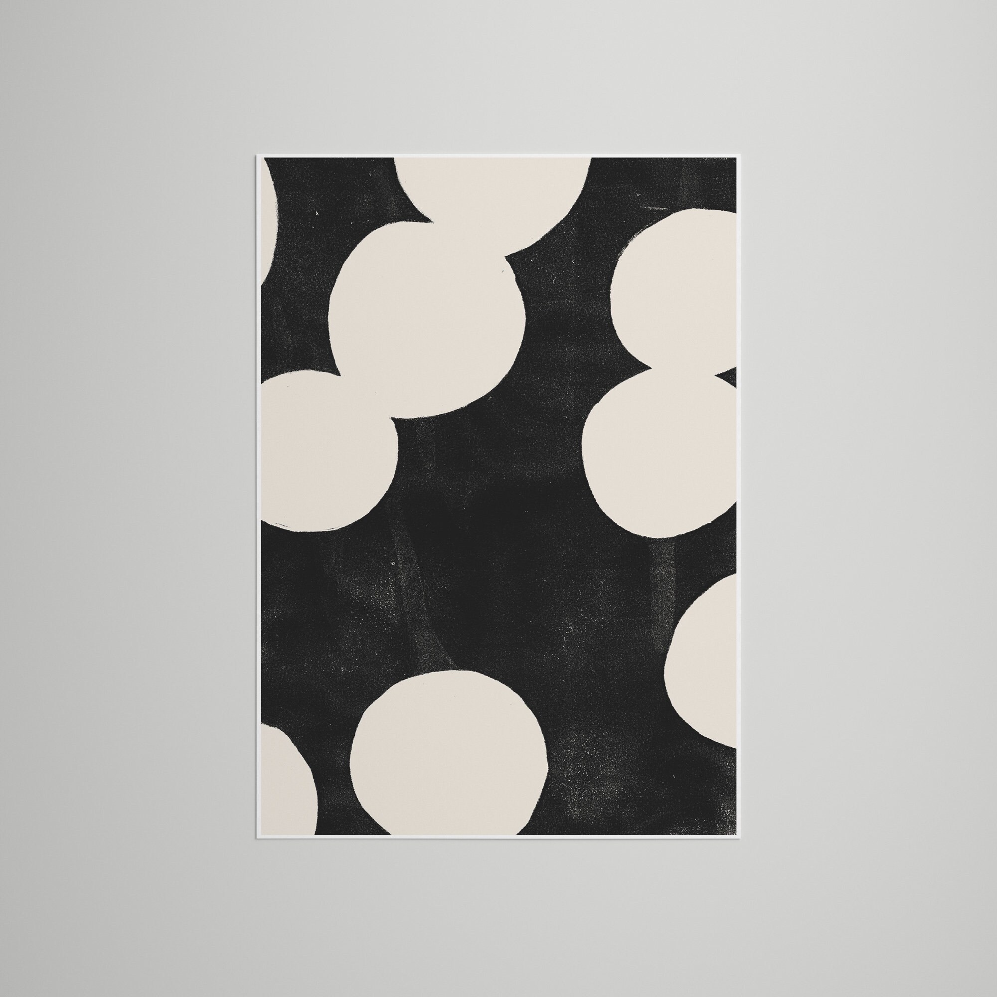 Dots Poster Minimal Geometric Printable Circles Abstract - Etsy