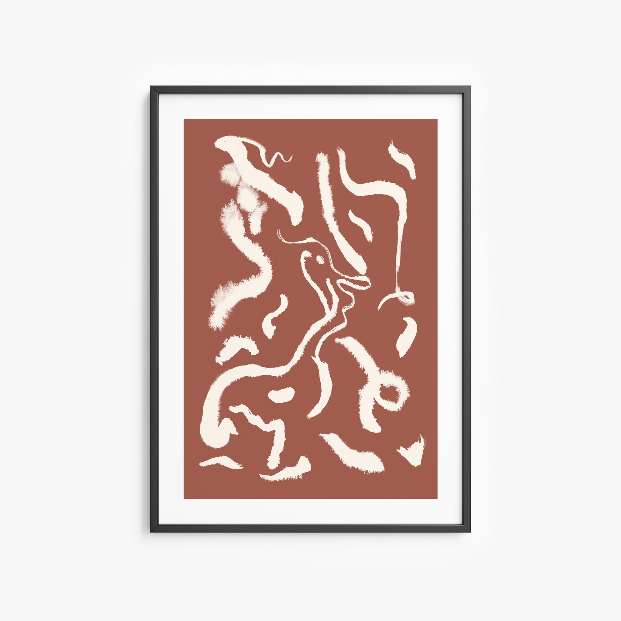 Abstract Scribble Line Art Painting, Minimalist Scribble Printable ...