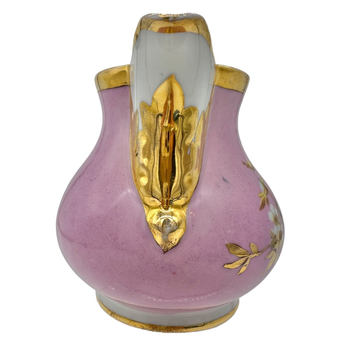 Vintage Creamer 6 X 4 Pink With Flowers Gold Trim - Etsy