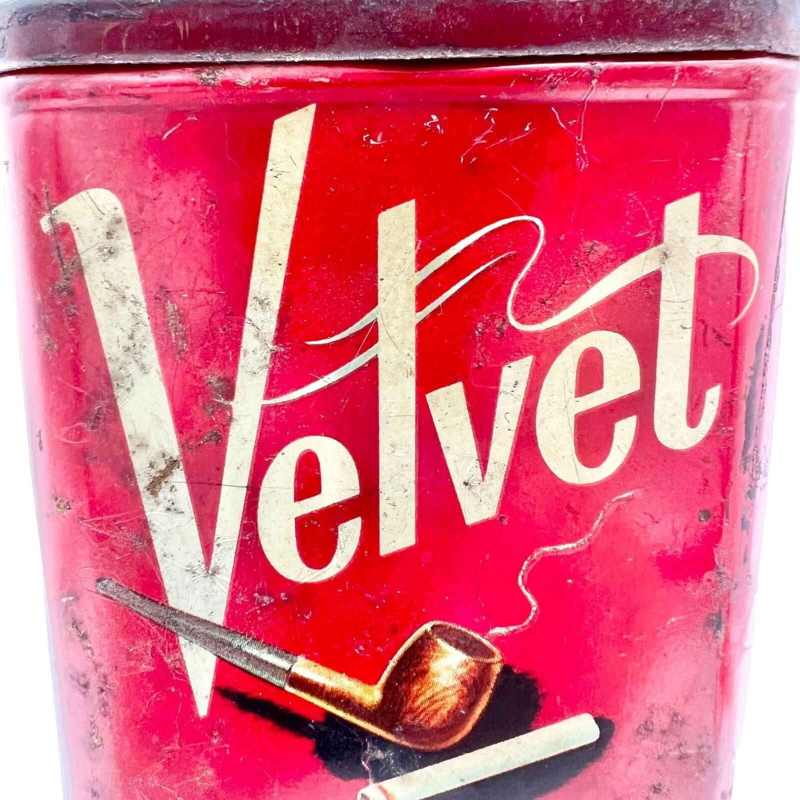 Vintage Velvet Pipe Cigarette Tobacco Empty Tin Liggett & Myers Tobacco ...