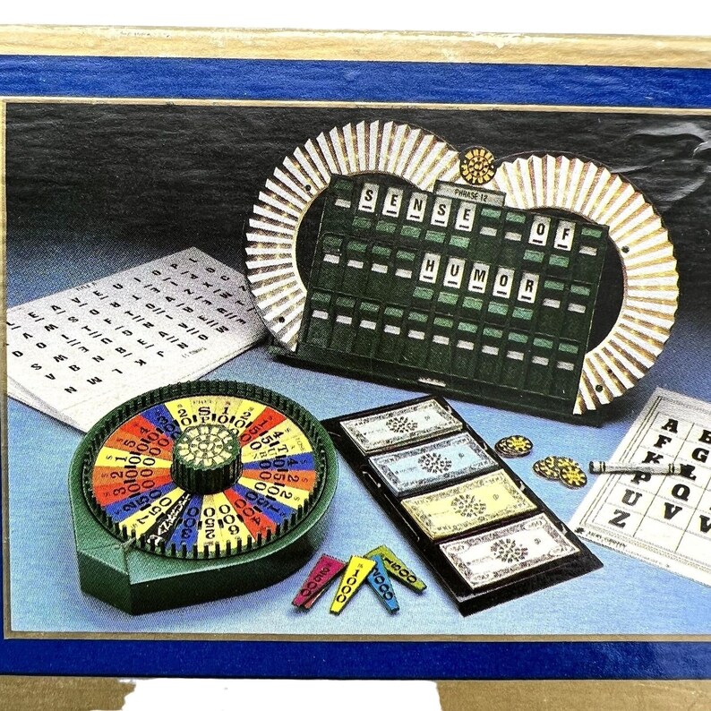 Vintage Deluxe Wheel of Fortune Game 2nd Edition 1986 - Etsy
