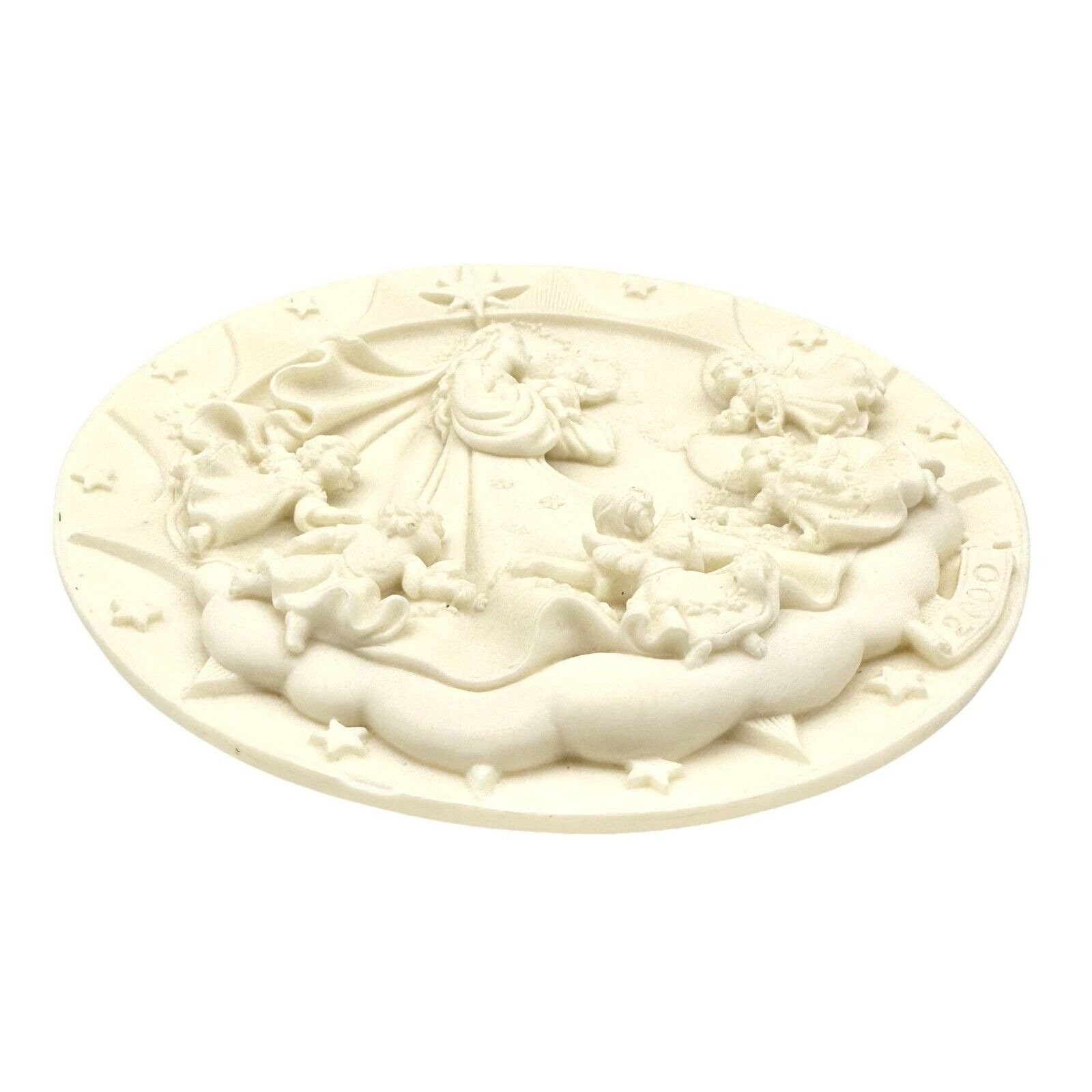 Vintage 1998 Faro Plate 8 Inch Round Beige Joyful Promise No. 9A1625 ...