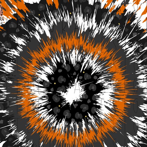 Black Orange White Tie-dye Digital Paper Halloween - Etsy