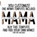 Customizable Mama PNG Templates, 1 Template With Space for You to Add ...