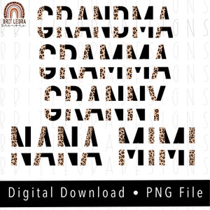 Customizable Grandmother PNG Templates, 5 Common Grandma Templates With ...